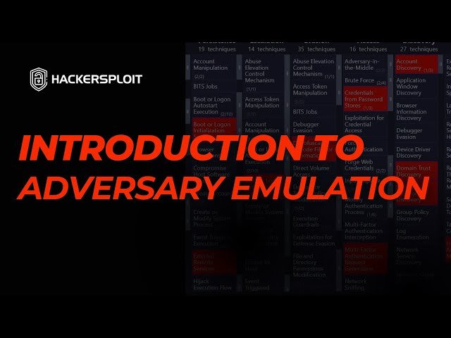 Free Video: Introduction to Adversary Emulation in Red Team Operations from HackerSploit | Class ...