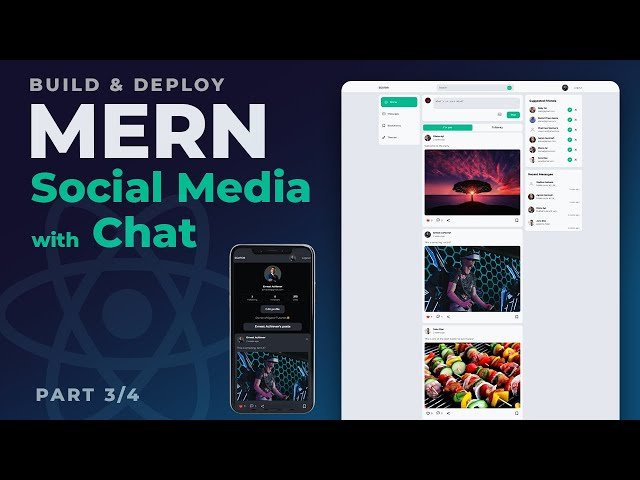Free Video: React MERN Stack Social Media App with Chat Tutorial - Part 3 from EGATOR | Class ...