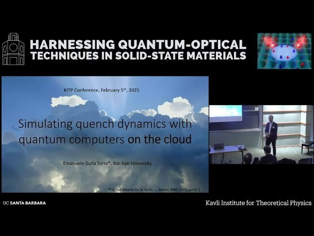 Free Video: Simulating Quench Dynamics on Quantum Computers from Kavli Institute for Theoretical ...