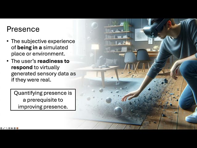Free Video: Reaction Time as a Proxy for Presence in Mixed Reality Environments with Break-In ...