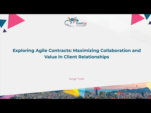 Free Video: Exploring Agile Contracts - Maximizing Collaboration and Value in Client ...