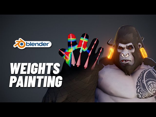 Free Video: Blender Weights Painting and Skinning Trick for Non ...