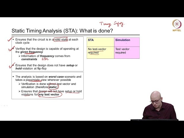 Free Video: Static Timing Analysis - I: Basic Concepts and Constraints in VLSI Design Flow from ...