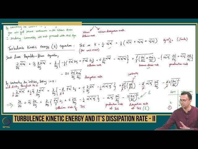Free Video: Turbulence Kinetic Energy and Its Dissipation Rate - Part II from NPTEL-NOC IITM ...