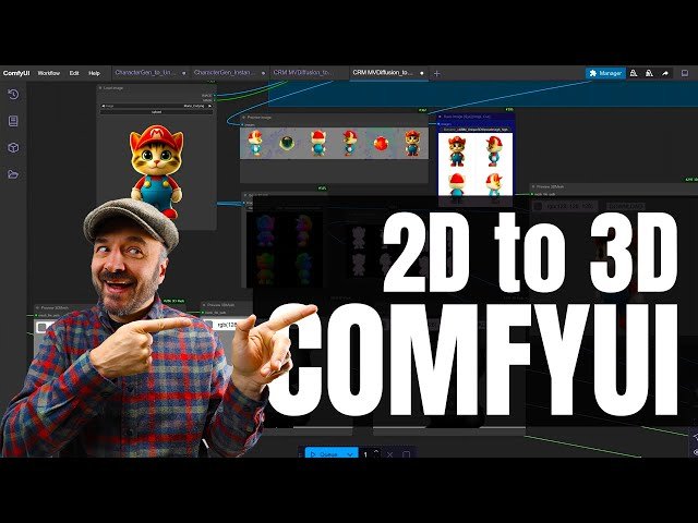 Free Video: Converting 2D Images to 3D Models with ComfyUI and Trellis from Vladimir Chopine ...