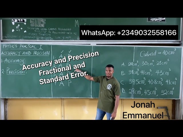 Free Video: Accuracy and Precision - Standard and Fractional Error in Physics from Excellence ...