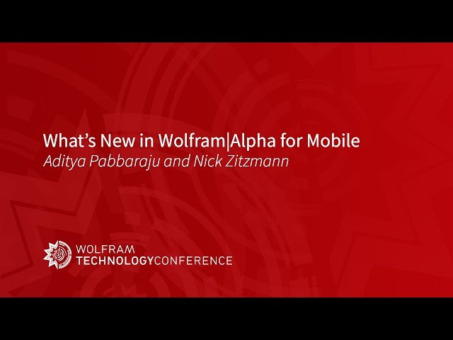 Free Video: What's New in Wolfram Alpha for Mobile from Wolfram | Class ...