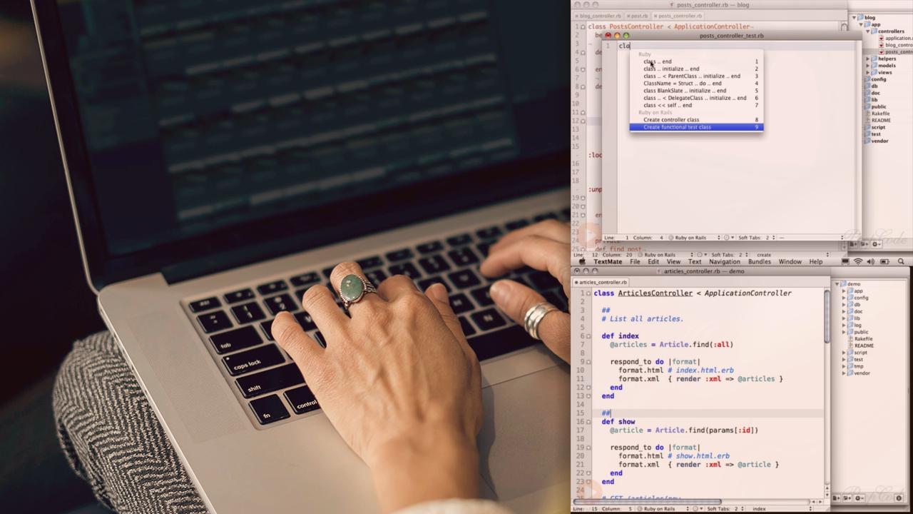 Online Course: TextMate for Rails 2 from Pluralsight | Class Central