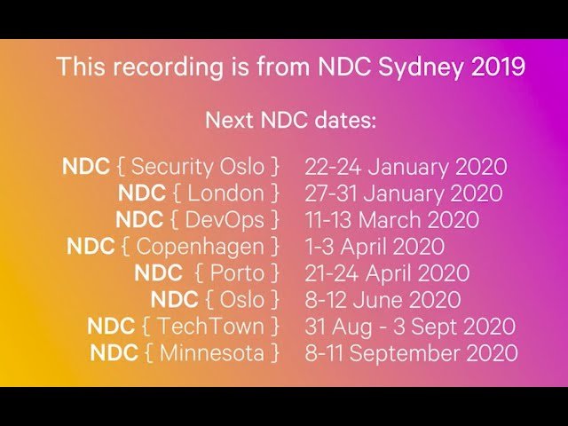 NDC Conferences Talk: Lightning Talks from NDC Conferences | Class Central