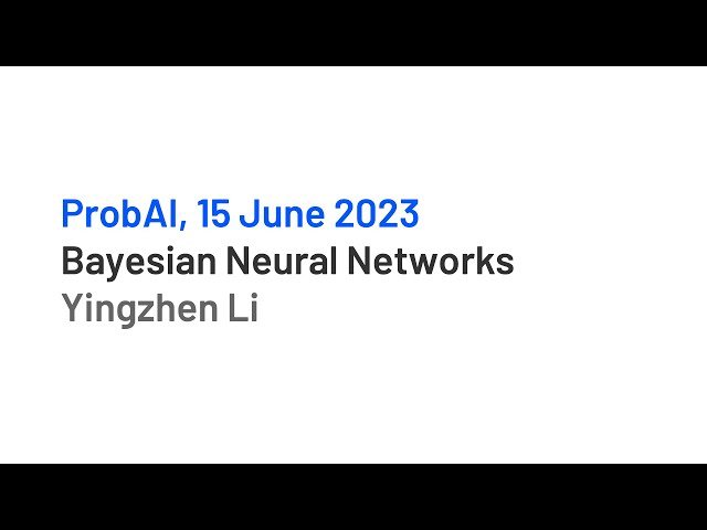 Free Video: Bayesian Neural Networks from Probabilistic AI School ...