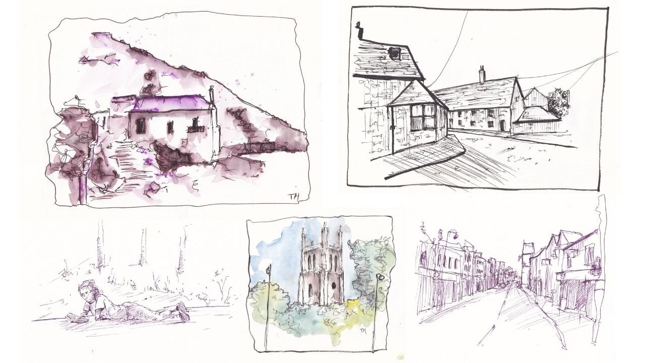 Online Course: Urban Sketching Fundamentals - Focus on Lines, Pen and ...