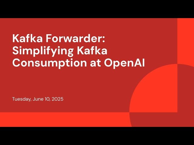Free Video: Kafka Forwarder - Simplifying Kafka Consumption at OpenAI from Databricks | Class ...