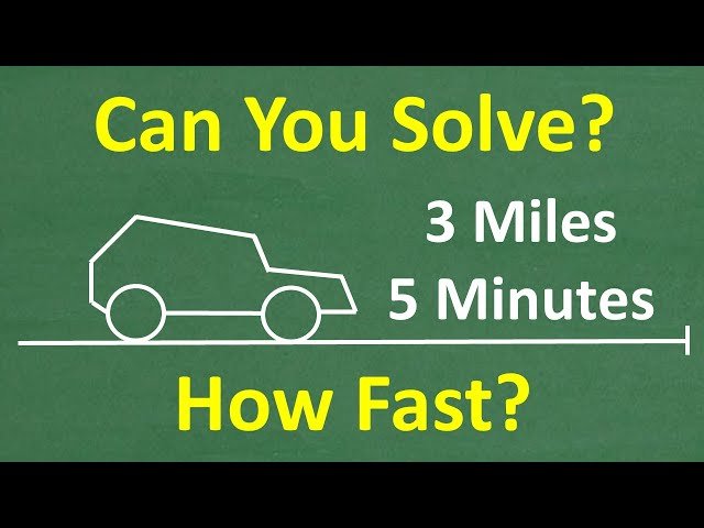 Free Video: Solving Rate Problems Using Distance and Time - Basic Algebra from TabletClass Math ...