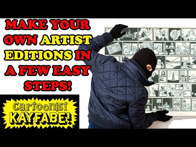 Free Video: Black Market Artist Editions Made Easy from Cartoonist ...
