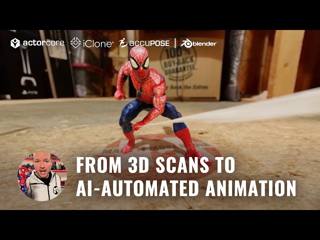 Free Video: Spiderman in Action: From 3D Scans to AI-Automated Animation - ActorCore and iClone ...