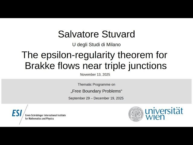 Free Video: The Epsilon-Regularity Theorem for Brakke Flows Near Triple ...