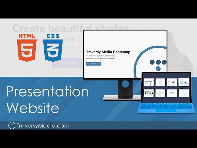 Free Video: Create a Presentation Slide Website from Traversy Media | Class Central