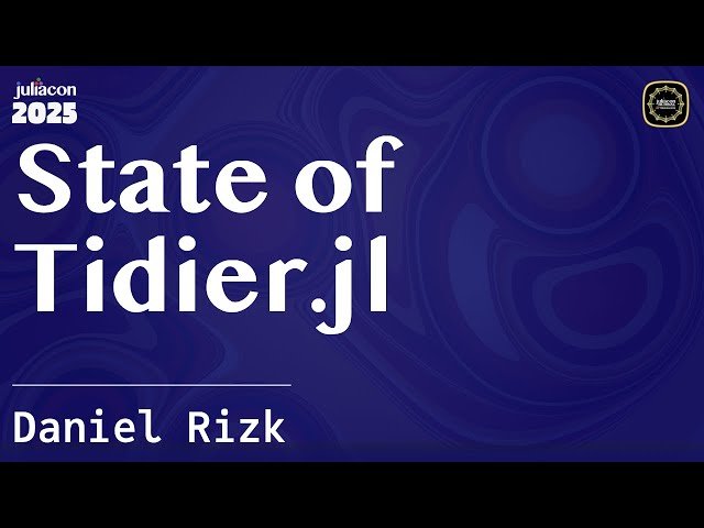 Free Video: State of Tidier.jl - Julia Data Analysis Ecosystem Overview ...