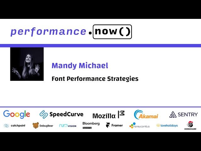 Free Video: Font Performance Strategies for Web Optimization from Web Conferences Amsterdam ...