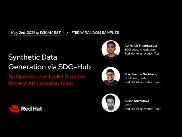 Free Video: Synthetic Data Generation via SDG-Hub - Random Samples from Neural Magic | Class Central