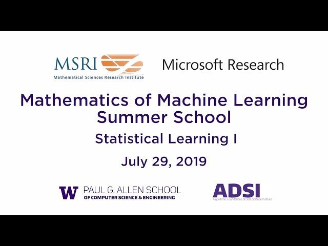 Free Video: Statistical Learning I - Foundations and Principles from ...