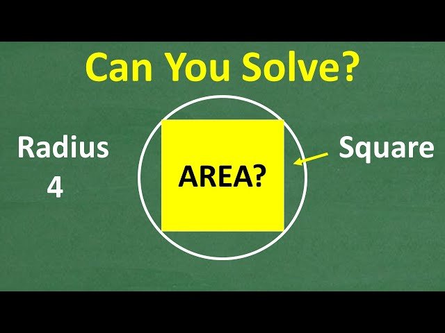 Free Video: Finding the Area of a Square Inscribed in a Circle - Geometry Problem from ...