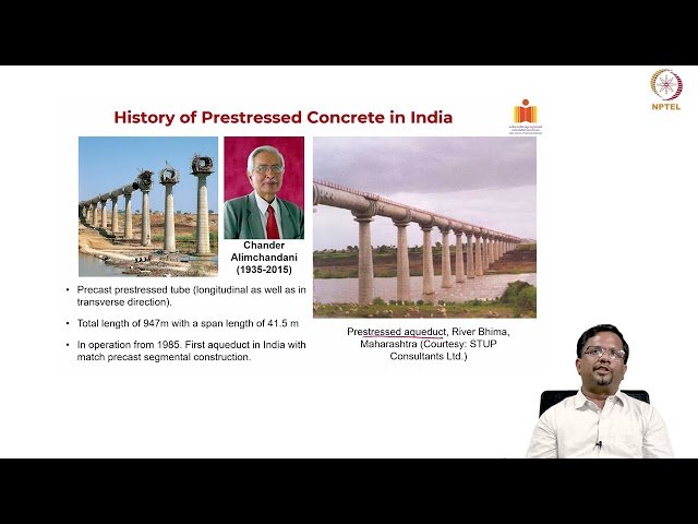 Free Video: History of Prestressed Concrete and Need for Prestressed Concrete from NPTEL-NOC ...