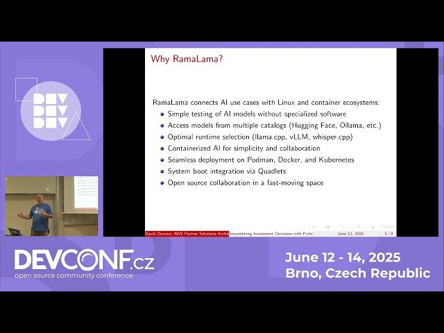 Free Video: Streamlining Investment Decisions with Python, LangChain, and RamaLama from DevConf ...