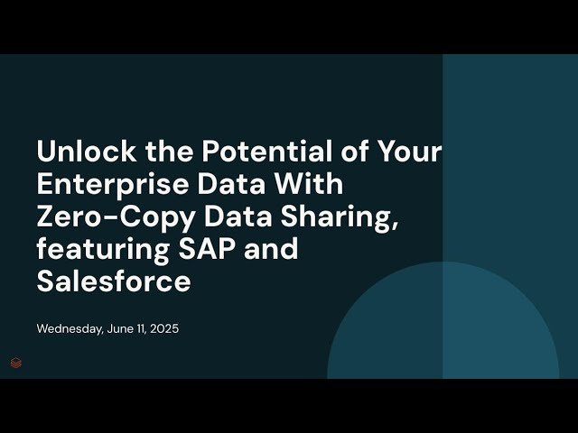 Free Video: Unlock the Potential of Your Enterprise Data With Zero-Copy Data Sharing - Featuring ...