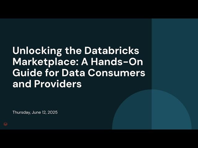 Free Video: Unlocking the Databricks Marketplace - A Hands-On Guide for ...