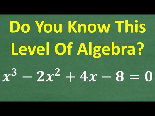 Free Video: Can Your Algebra Skills Handle This Polynomial Equation? from TabletClass Math ...