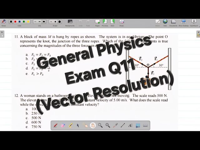Free Video: General Physics Examination on Vectors - How to Solve ...