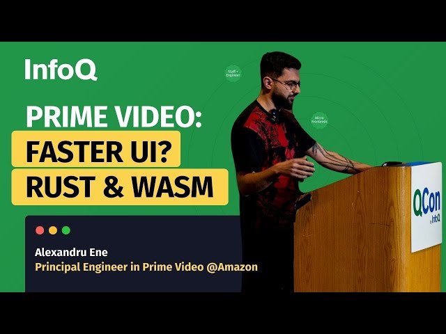 Free Video: Rust and WebAssembly for UI: Faster Prime Video on Any Device from InfoQ | Class Central