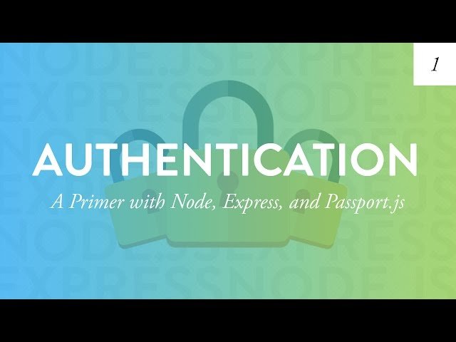 Free Video: Node Authentication Tutorial with Passport.js from Chris ...