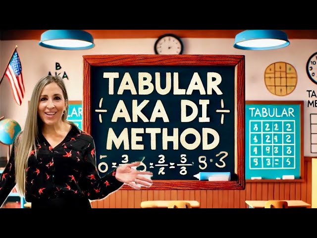 Free Video: Tabular Method for Integration by Parts in Calculus 2 from Math with Professor V ...