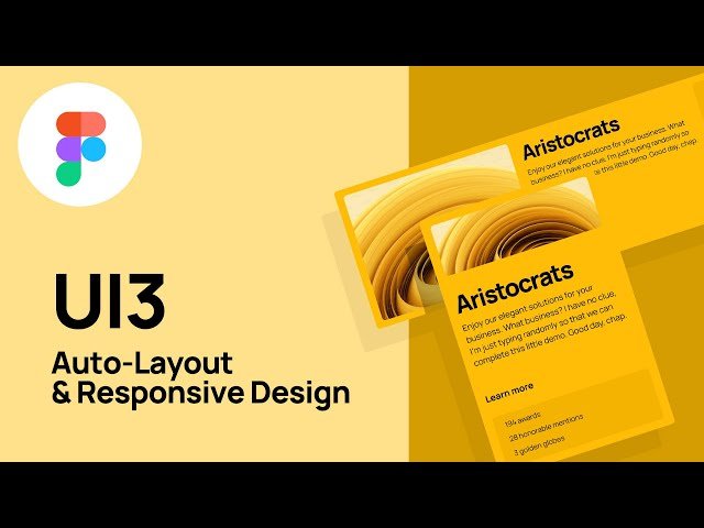Free Video: Figma UI3 Auto-Layout and Responsive Design with Modes from DesignCourse | Class Central