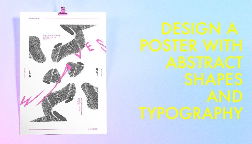 Online Course: Design a poster with abstract shapes and typography from ...