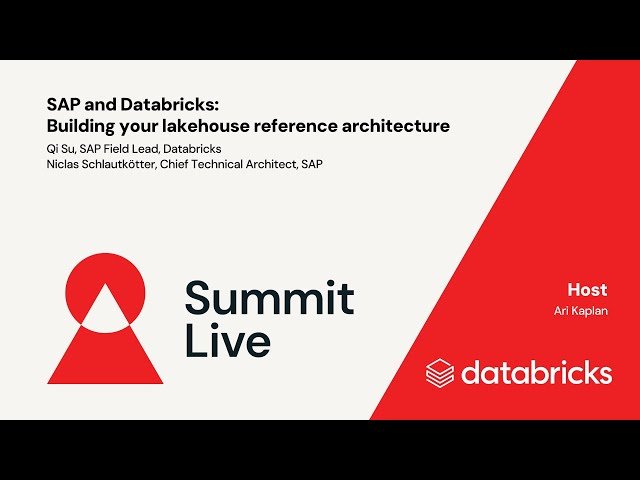 Free Video: SAP and Databricks - Building Your Lakehouse Reference ...