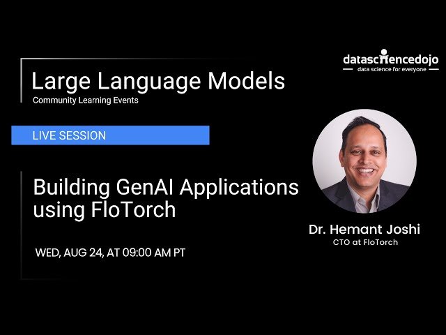Free Video: Building GenAI Applications using FloTorch from Data Science Dojo | Class Central
