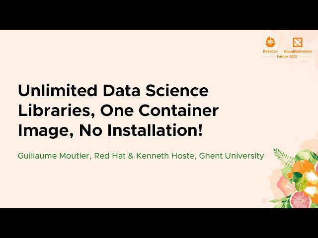 Free Video: Unlimited Data Science Libraries in One Container Image - Dynamic Environment ...