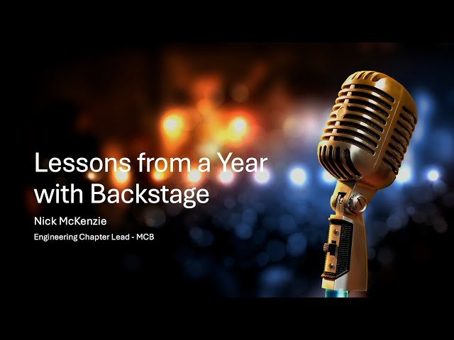 Free Video: Lessons from a Year with Backstage - What Worked, What Didn't, and What's Next from ...