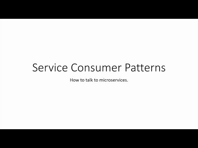 NDC Conferences Talk: Consuming Microservices from NDC Conferences | Class Central