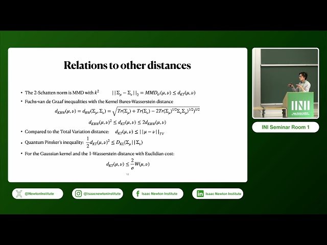 Free Video: Kernel Trace Distance: Quantum Statistical Metric between Measures through RKHS ...