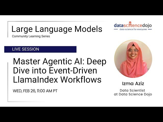 Free Video: Master Agentic AI: Deep Dive into Event-Driven LlamaIndex Workflows from Data ...