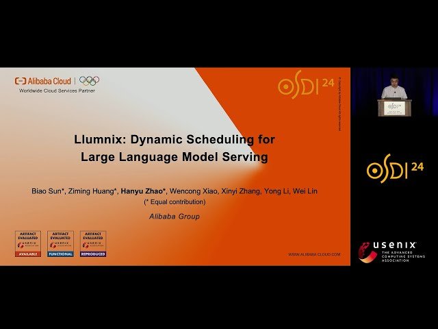 Free Video: Llumnix - Dynamic Scheduling for Large Language Model Serving from USENIX | Class ...