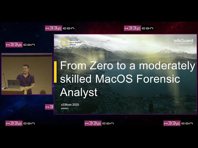 Free Video: From Zero to a Moderately Skilled macOS Forensic Analyst from x33fcon | Class Central