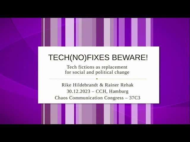 Free Video: Tech(no)fixes Beware: Spotting Digital Solutions as ...