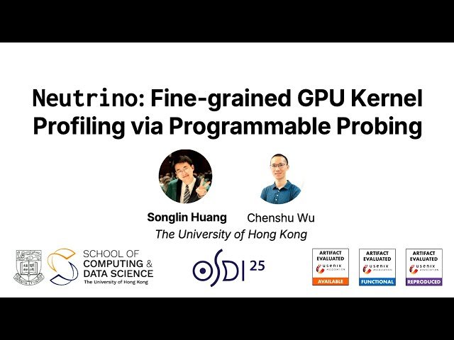 Free Video: Neutrino - Fine-grained GPU Kernel Profiling via Programmable Probing from USENIX ...