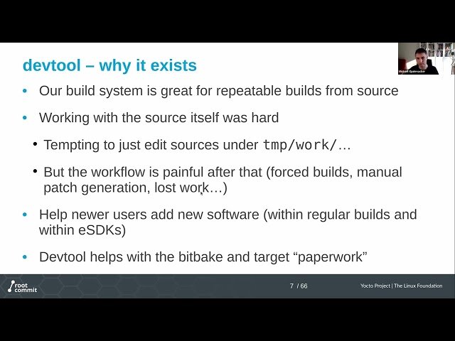 Free Video: Devtool Features and Package Development in Yocto Project - Hands-on Class from ...