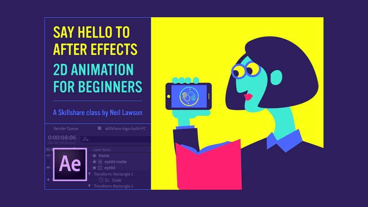 Online Course: Say hello to AfterEffects - 2D animation for beginners ...